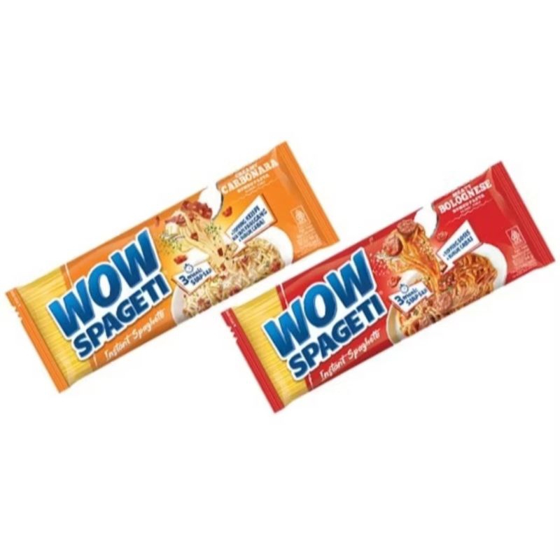 Jual WOW SPAGETI Instant Spaghetti Pasta Instan 84gr | Shopee Indonesia