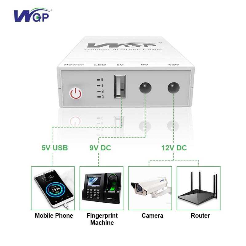 Jual T2T WGP Mini UPS Travel Adaptor Untuk Backup CCTV Modem Router ...