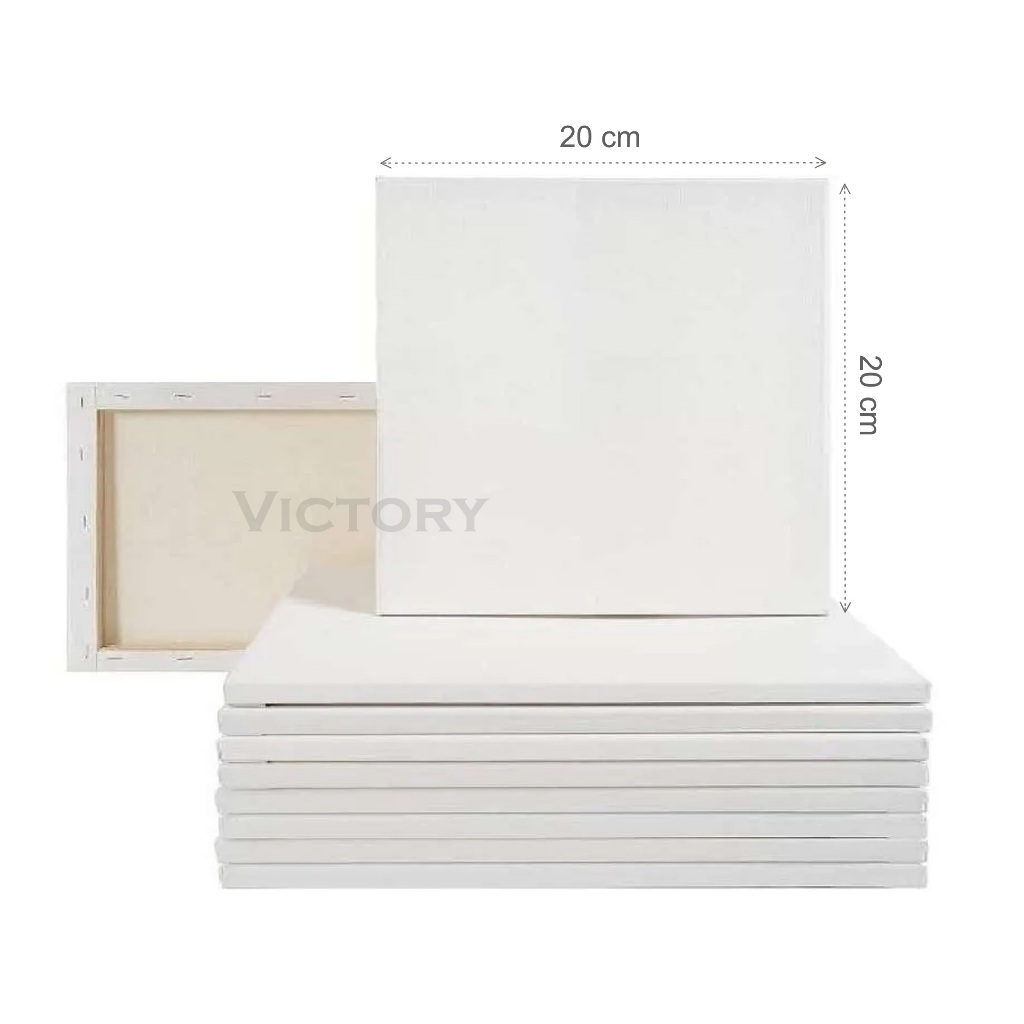 Jual Stretched Canvas 30x40 20x20 30x30 10x10 15x15 cm / KANVAS SIAP ...