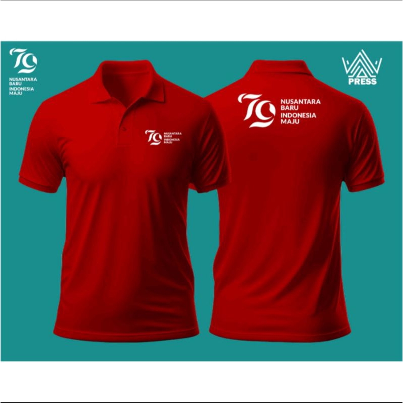 Jual BAYAR DI TEMPAT KAOS POLO 17 AGUSTUS HUT RI KE 79 DIRGAHAYU INDONESIA MAJU KEMERDEKAAN ...