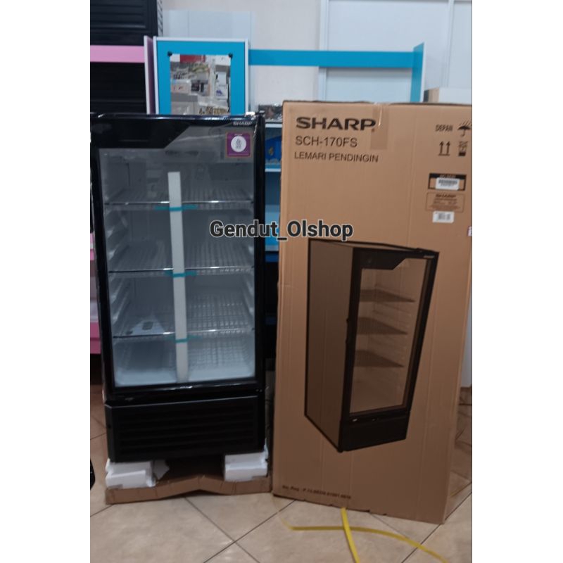 Jual (Khusus Wilayah Palembang) SHOWCASE 1 PINTU SHARP 170 LITER ...