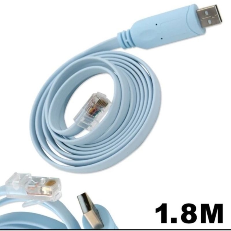 Jual Kabel Console Cisco FTDI 1.8 Meter USB To RJ45 Console to Cisco ...