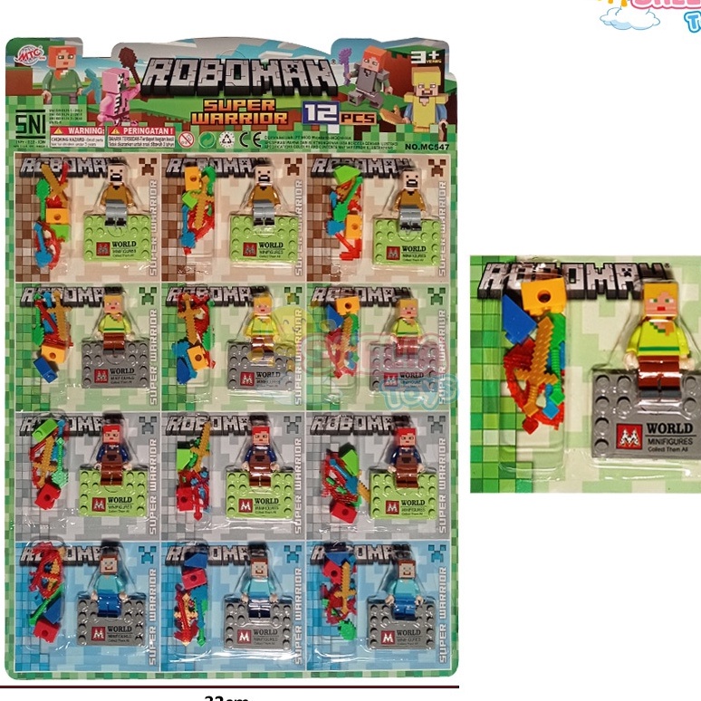 Jual Langka MC547LEGO ROBOMAN BLOCK SUPER WARRIOR LEGO BLOCK 1 LEMBAR ...