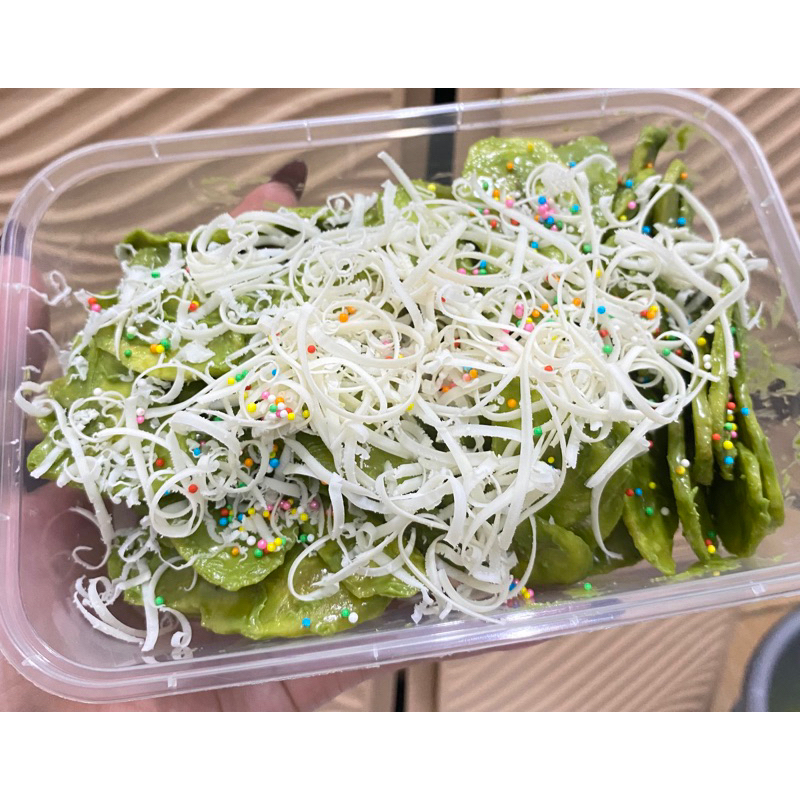 Jual KERIPIK PISANG LUMER RASA MATCHA UKURAN 500ml FREE TOPPING MURAH ...