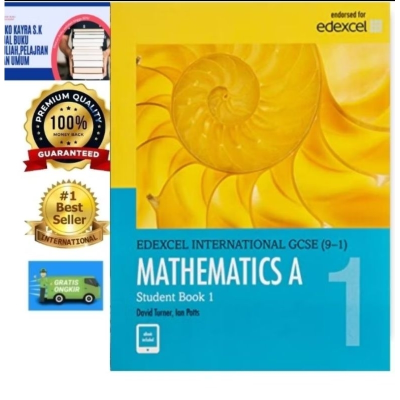 Jual Buku Mathematics, full color buku ukuran A4, kertas HVS buku beset ...