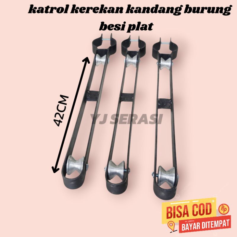 Jual katrol kerekan kandang burung perkutut dan dekukur besi | Shopee ...