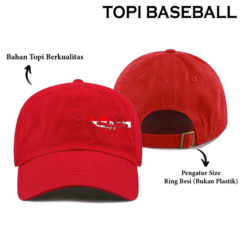 Jual Topi Baseball Spesial HUT RI 79th PETA INDONESIA terlaris | Shopee ...