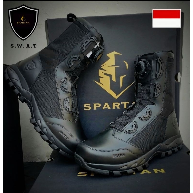 Jual SEPATU PDL SPARTAN SWAT TALI PUTAR | Shopee Indonesia