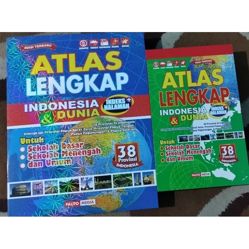 Jual ATLAS LENGKAP INDONESIA DAN DUNIA 38 PROVINSI | Shopee Indonesia
