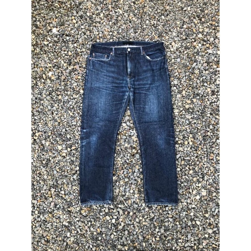 Jual Uniqlo Selvedge REDLINE Blue Deep Indigo Denim Japan | Shopee ...
