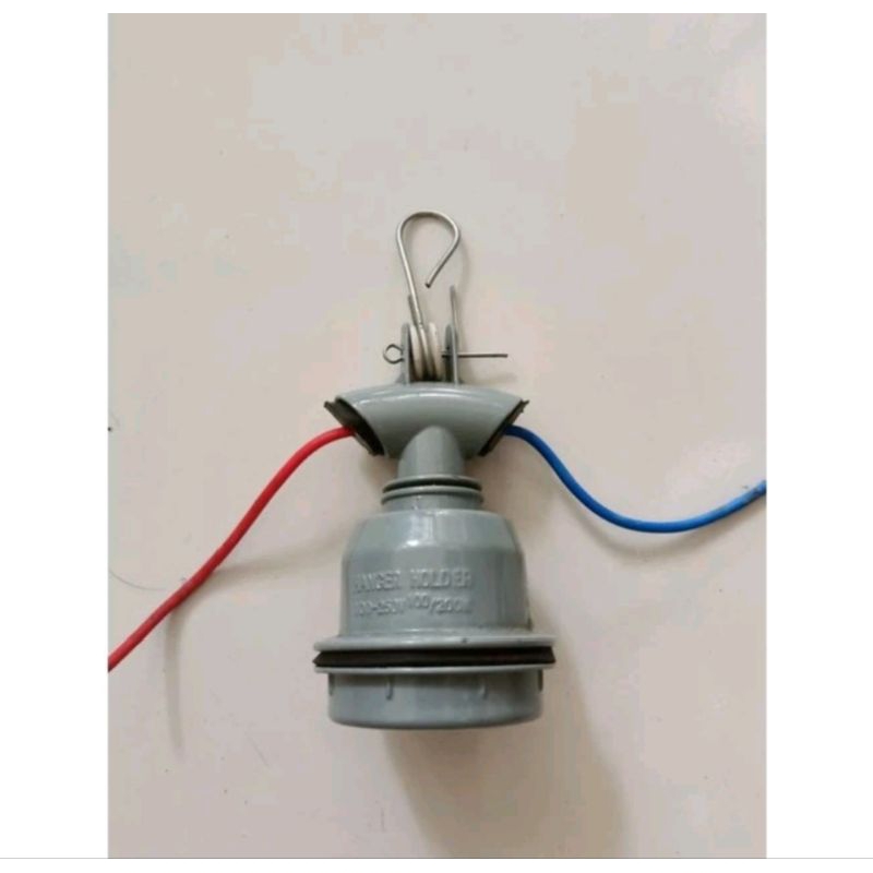 Jual Fitting Lampu Gantung Taman Jalan keramik WD E27 + Kap Hijau Besi Set | Shopee Indonesia