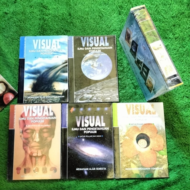 Jual ORIGINAL BUKU 1 SET ISI 5 BUKU VISUAL ILMU DAN PENGETAHUAN POPULER ...