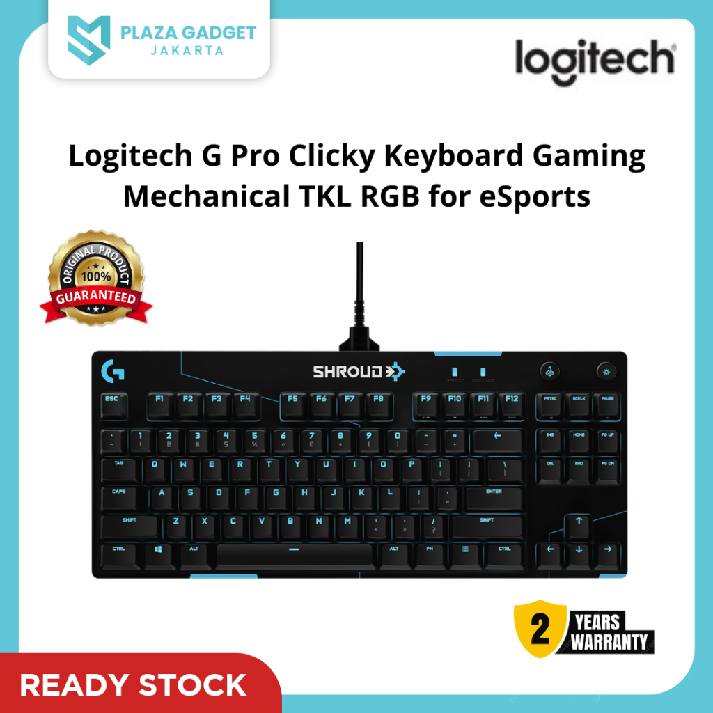 Jual Logitech G Pro Clicky Keyboard Gaming Mechanical TKL RGB for ...
