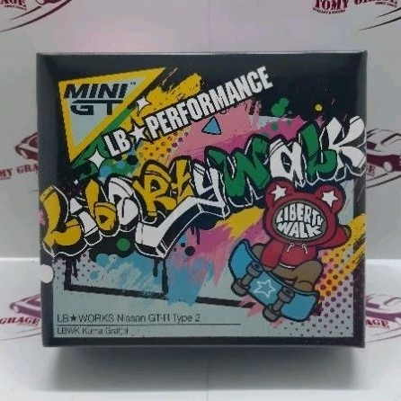 Jual Mini GT 244 LB WORKS Nissan GT-R Type 2 LBWK Kuma Graffiti ...
