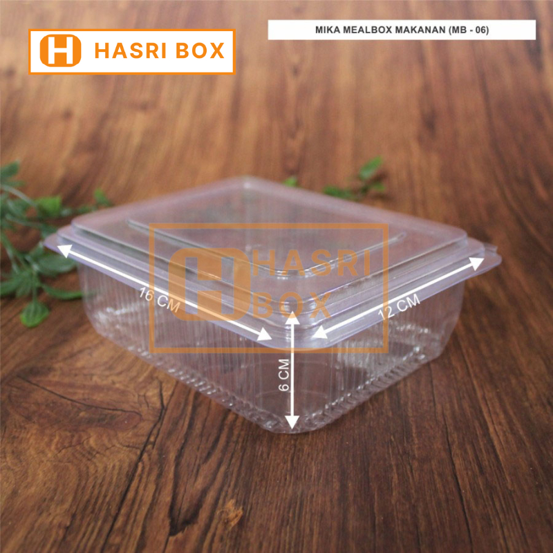 Jual ( 25 Pcs ) Mika Mealbox Bento Kotak Plastik Tempat Makanan Tray ...