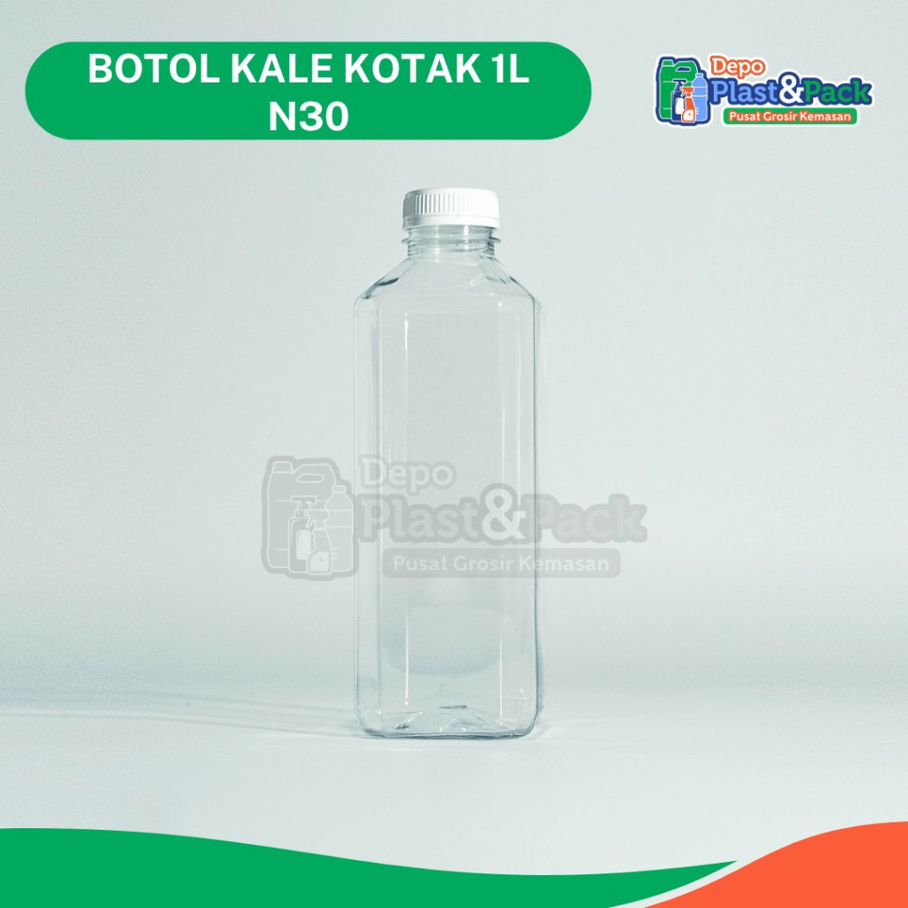 Jual Botol Kale Kotak 1L - Botol Minuman Plastik Kale Kemasan 1L ...