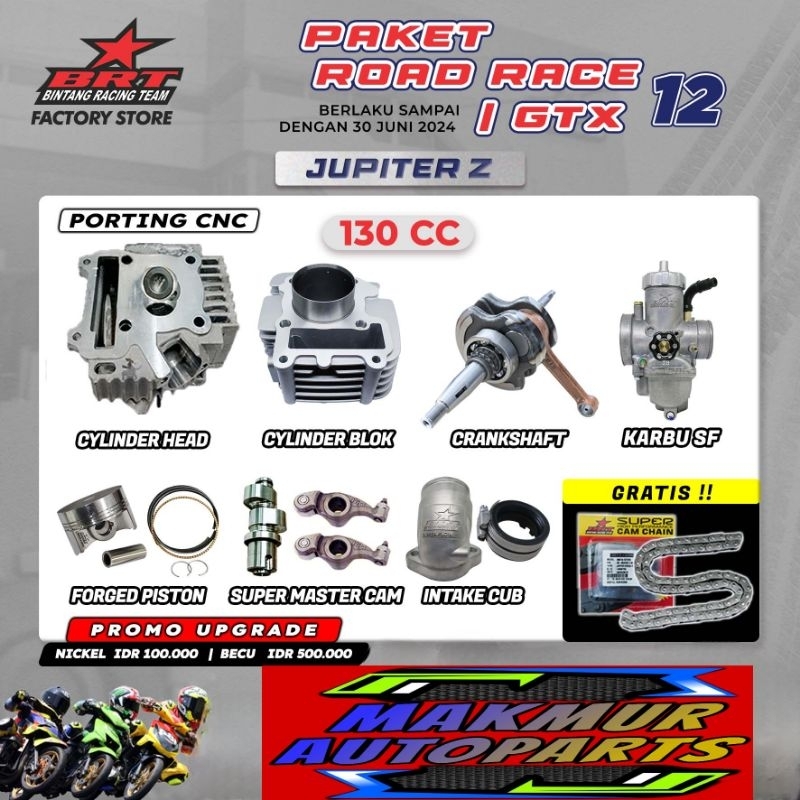 Jual Paket Road Race / GTX 12 Bore Up Jupiter Z - Head - Karbu - Intake ...