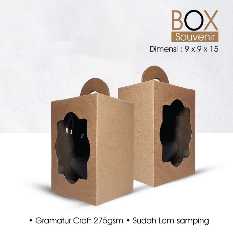 Jual Box Souvenir 9 x 9 x 15 Craft (Min Order 5 Pcs) | Shopee Indonesia