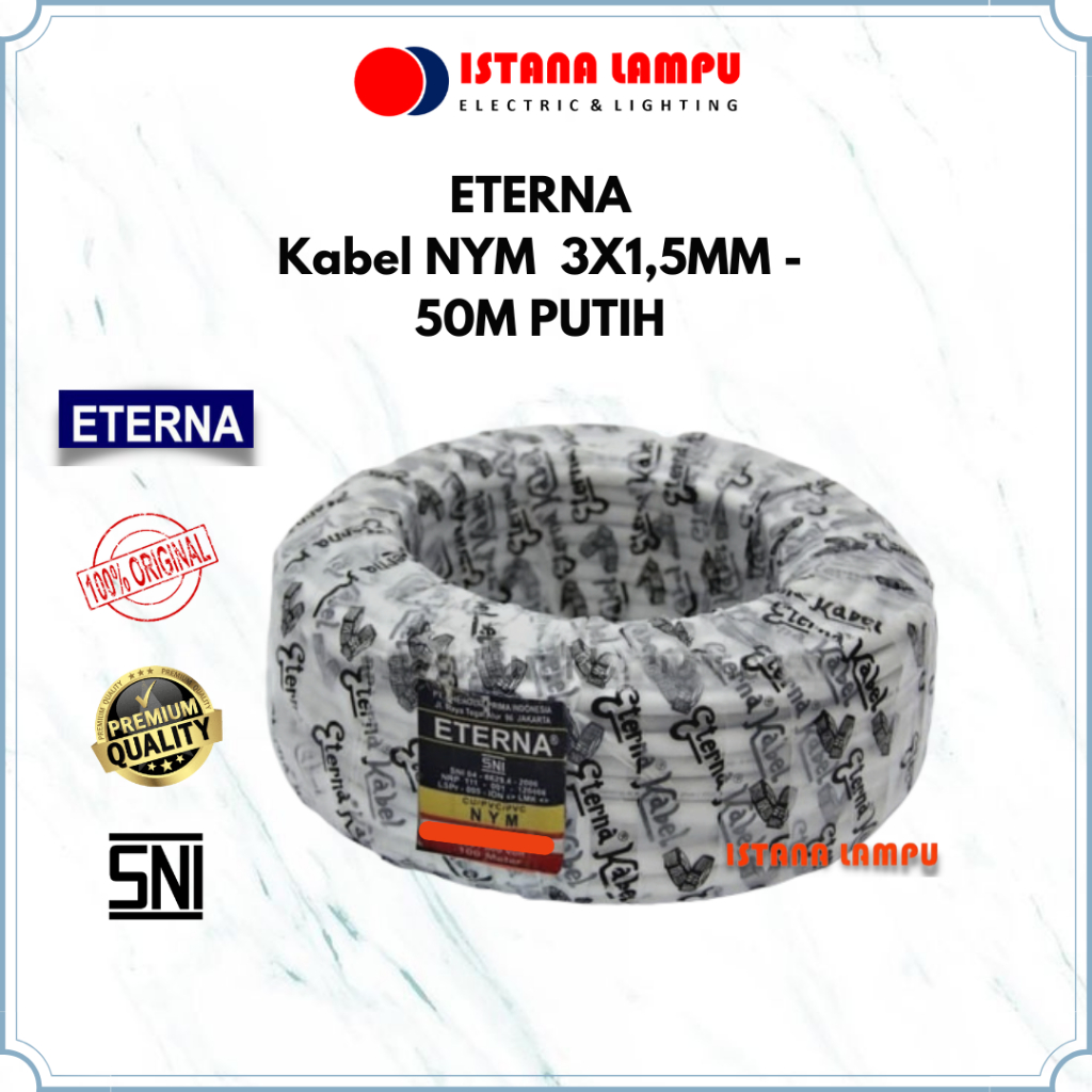 Jual Kabel NYM 3x1,5 Eterna 50 Meter | Shopee Indonesia