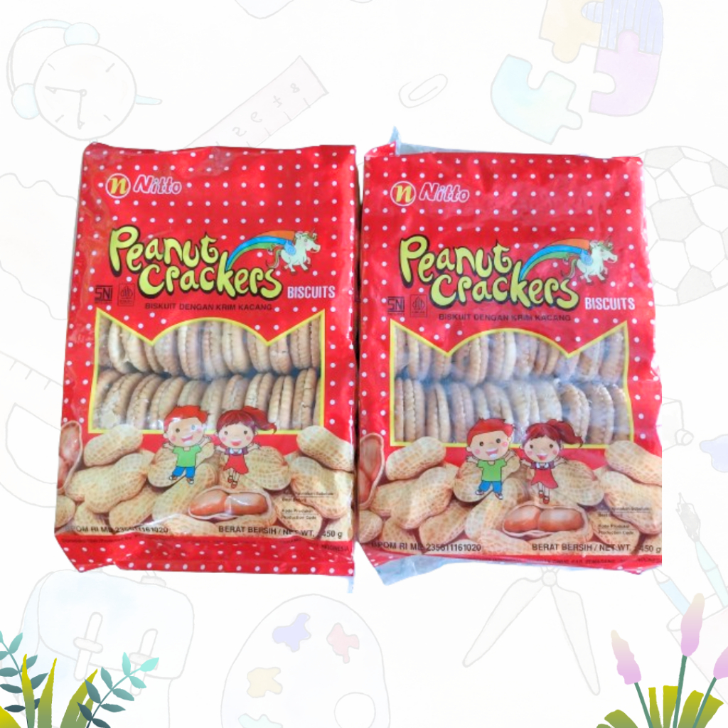 Jual Nitto Peanut Crackers/Biskuit Rasa Kacang 475gr | Shopee Indonesia