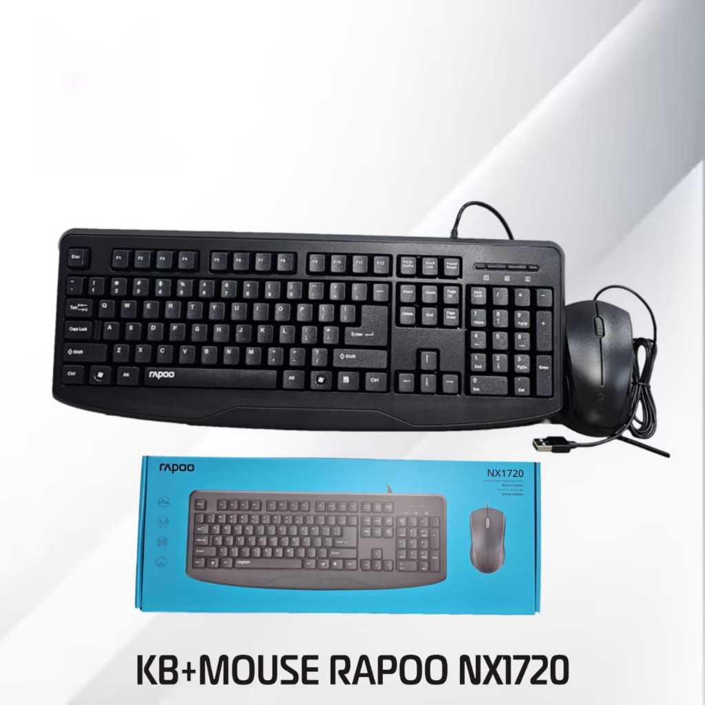 Jual Keyboard dan mouse rapoo NX1720 keyboard plus mouse | Shopee Indonesia
