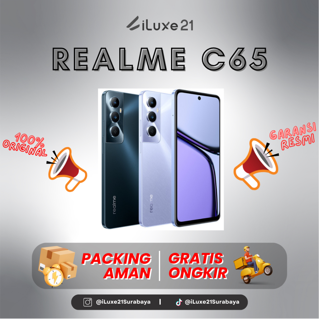 Jual REALME C65 [8GB+256GB] | [8GB+128GB] ORIGINAL GARANSI RESMI REALME ...