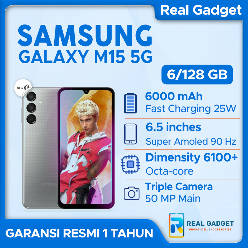 Jual Samsung Galaxy M15 5G 6/128 Garansi Resmi Original Murah ...