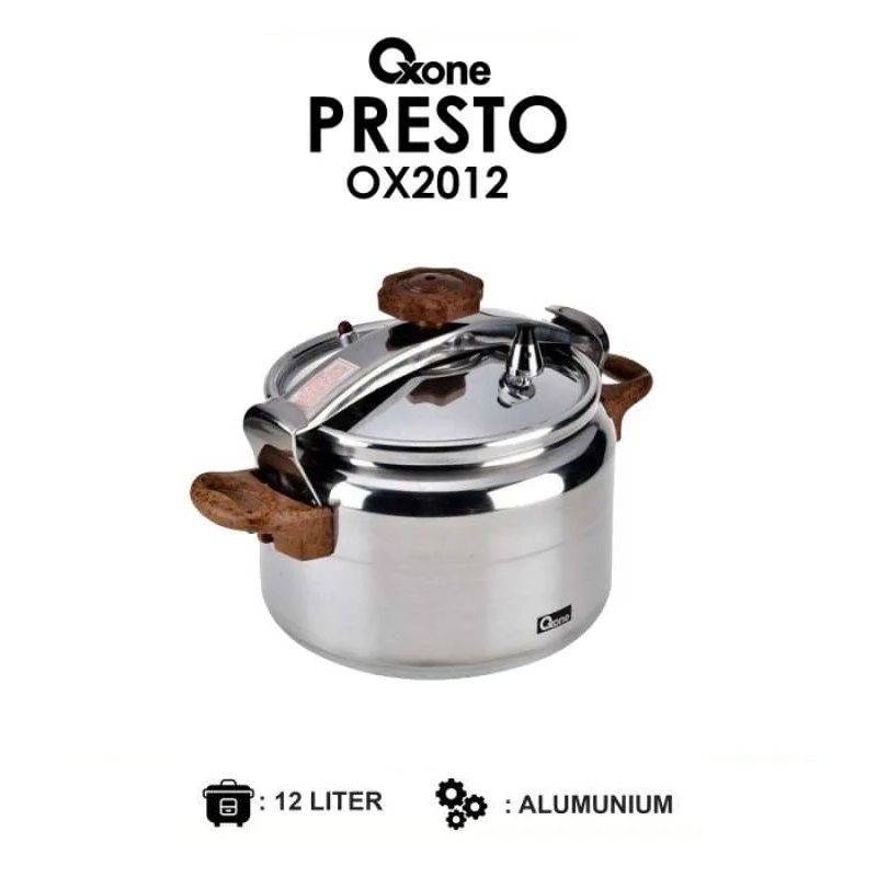 Jual Oxone OX2012 Panci Presto Alumunium 12 Liter Pressure Cooker OX-2012 | Shopee Indonesia
