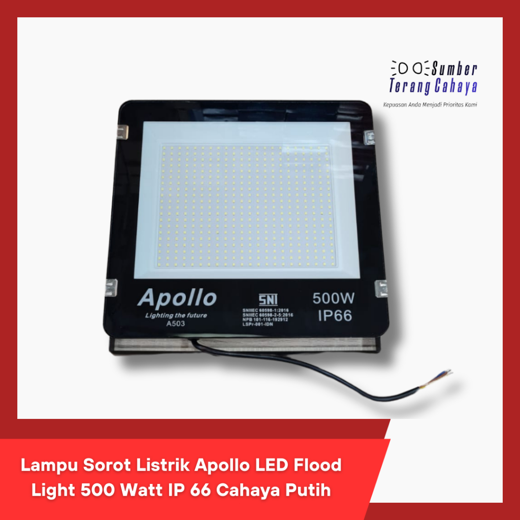 Jual Lampu Sorot LED Lampu Tembak PJU LED 500 Watt Merek Apollo ...