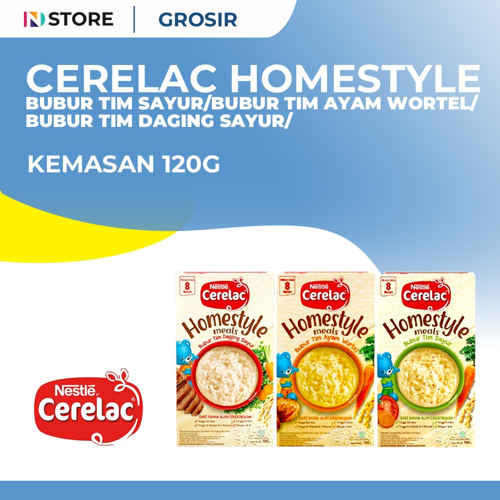 Jual Nestle Cerelac Homestyle Meal Rasa Bubur Tim Sayur/Bubur Tim Ayam ...