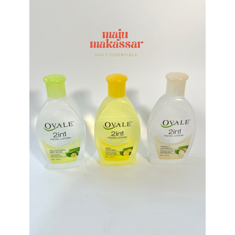 Jual Ovale 2in1 Facial Lotion 200 ML (PCS) | Shopee Indonesia
