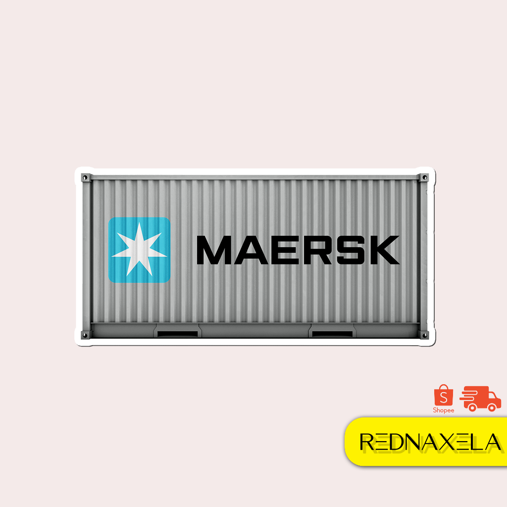 Jual Stiker Vinyl Maersk Shipping Container Stiker Koper Outdoor Travel ...