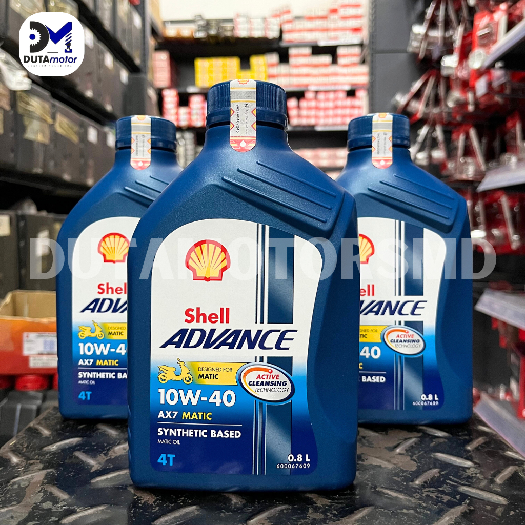 Jual OLI SHELL ADVANCE AX7 MATIC 10W-40 800ML/0,8LT | Shopee Indonesia