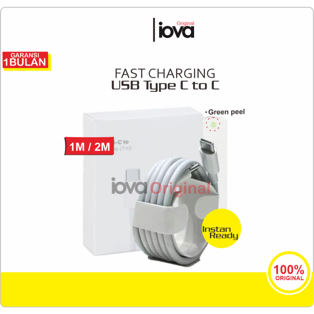 Jual Kabel data C to C - cable usb Type C to C - kabel carger MacBook ...