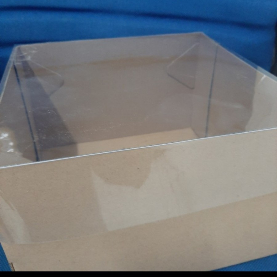 Jual Cake Box Full Mika Coklat Polos Kotak Kemasan Brownies ukuran ...