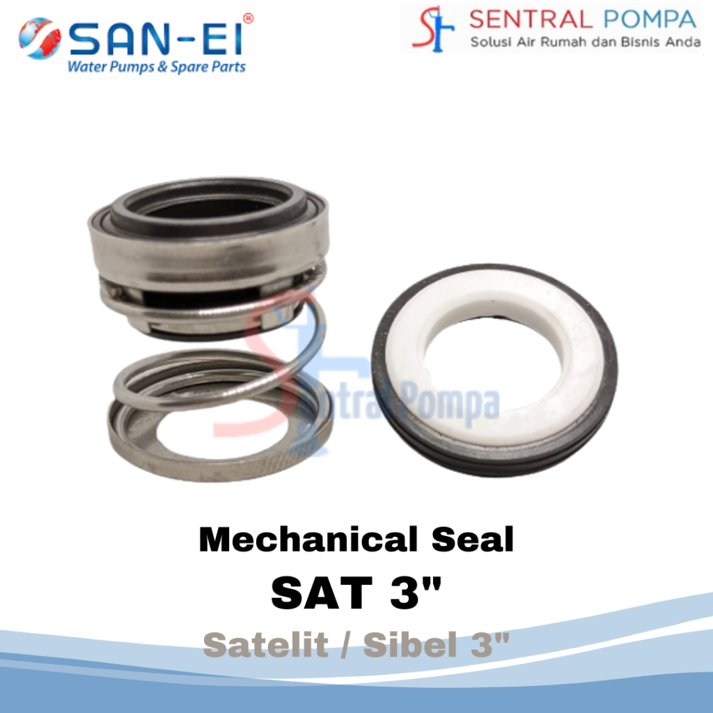 Jual Mechanical Seal SAT 3"" Shaft Sil Mekanik Sibel Sparepart Pompa Submersible / Satelit 3 ...