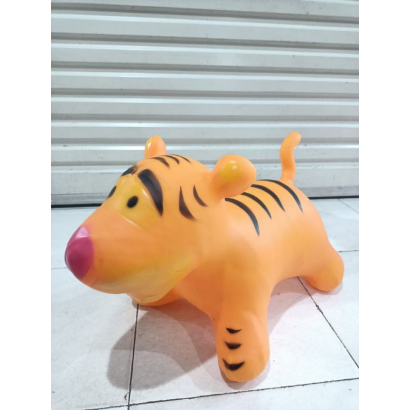 Jual Animal Jumping Besar / Kuda Kudaan Karet Ada Musik - Tiger ...