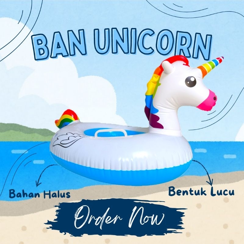 Jual Ban Renang Bentuk Unicorn Lucu / Ban Renang Unicorn 00792 / Ban ...