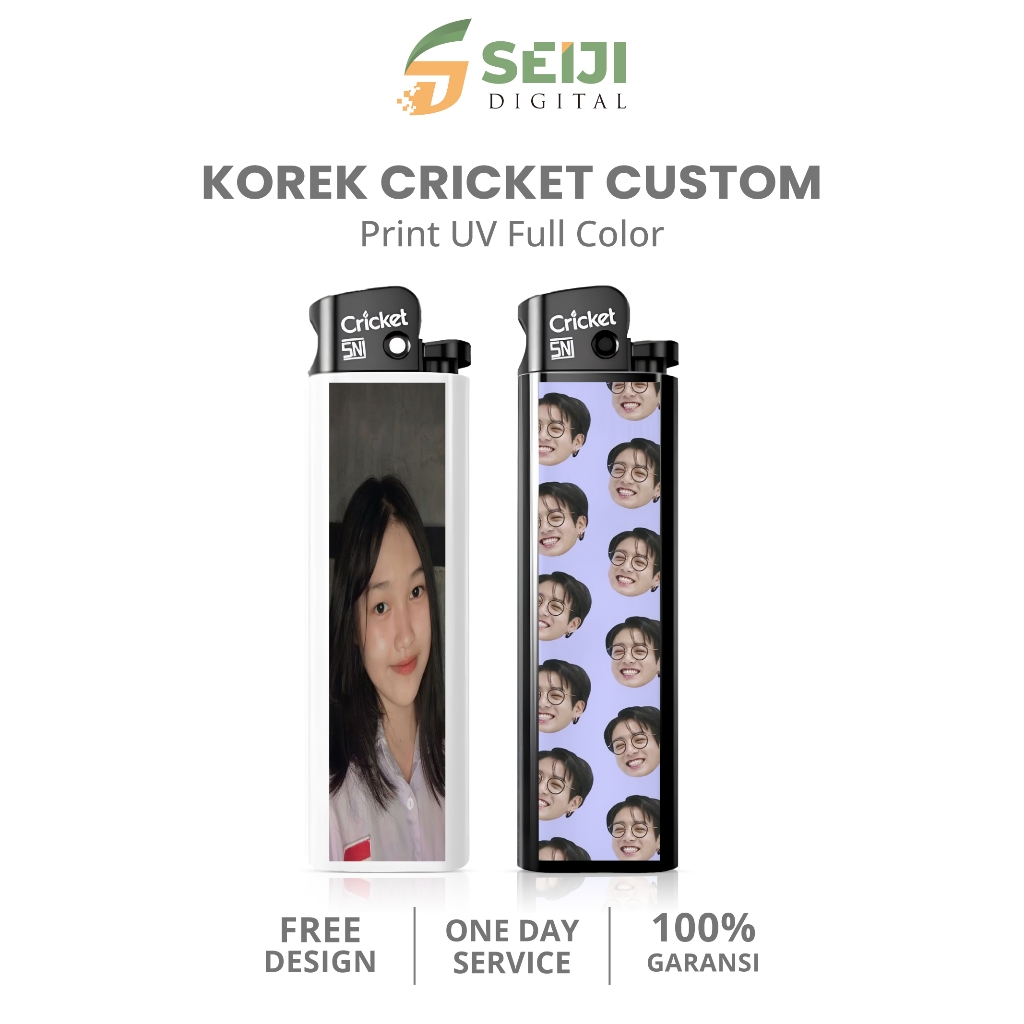 Jual Korek Cricket Custom Cetak 2 SISI Print UV Full Color Promosi ...
