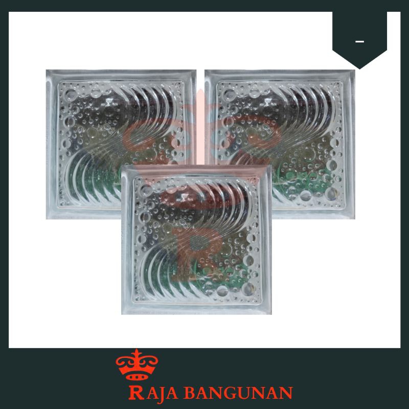 Jual Glass Block Glass Box Mulia Magna Dinding Kaca Motif Ocean Ombak ...