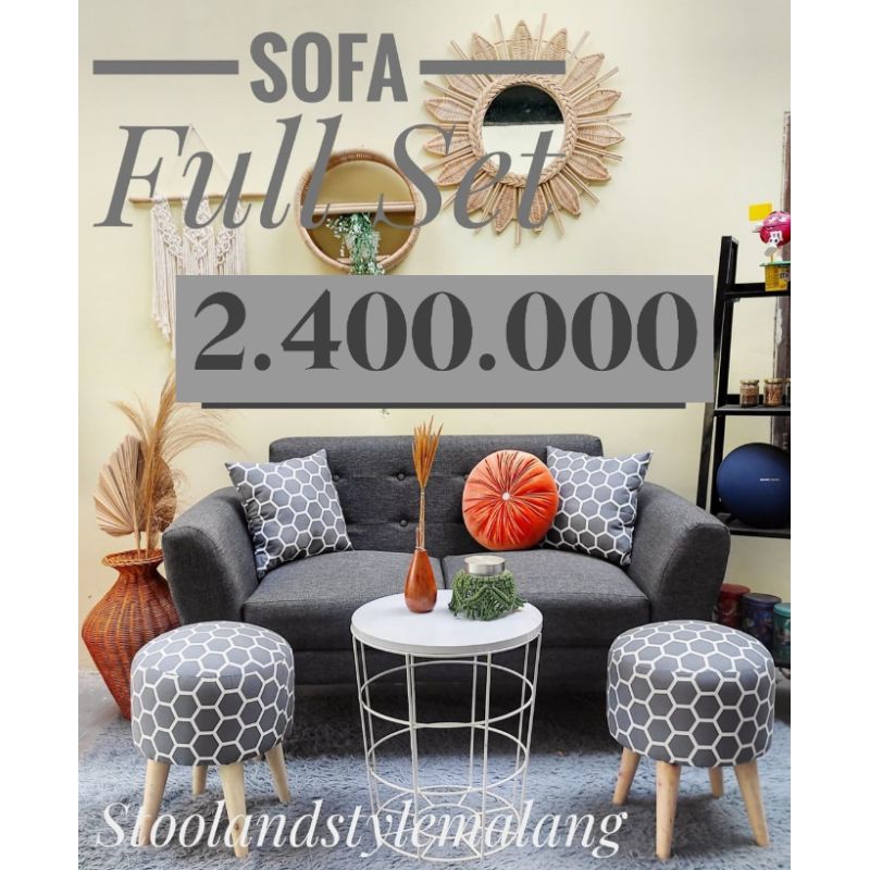 Jual Paket Sofa Set 2 seater Minimalis | Shopee Indonesia