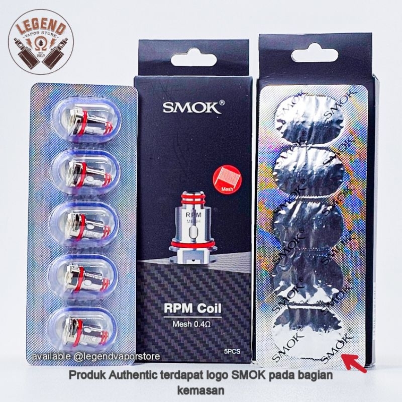 Jual COIL SMOK RPM 0.4 OHM ORIGINAL HARGA SATUAN | Shopee Indonesia