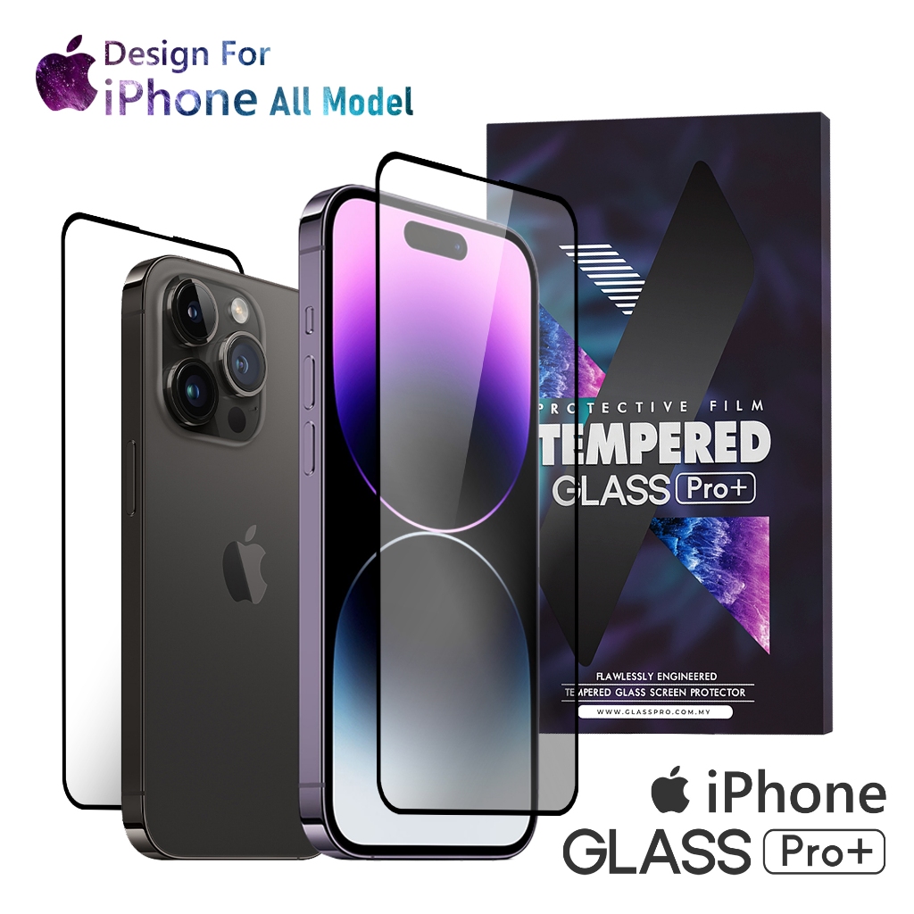 Jual PREMIUM Tempered Glass Full Screen Guard for iPhone X XR 15 PRO MAX 15 PLUS 14 PLUS 14 PRO ...