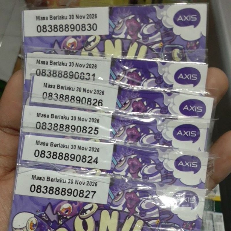 Jual Perdana Axis Nomor Cantik 11 Digit / 12 Digit Kartu Axis Masa ...