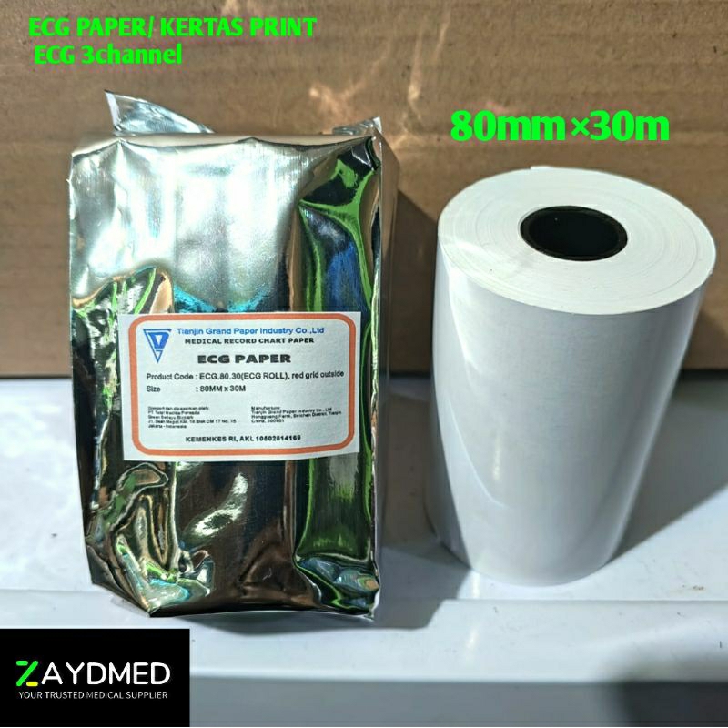 Jual ECG Paper / Kertas Print ECG /EKG Roll | Shopee Indonesia