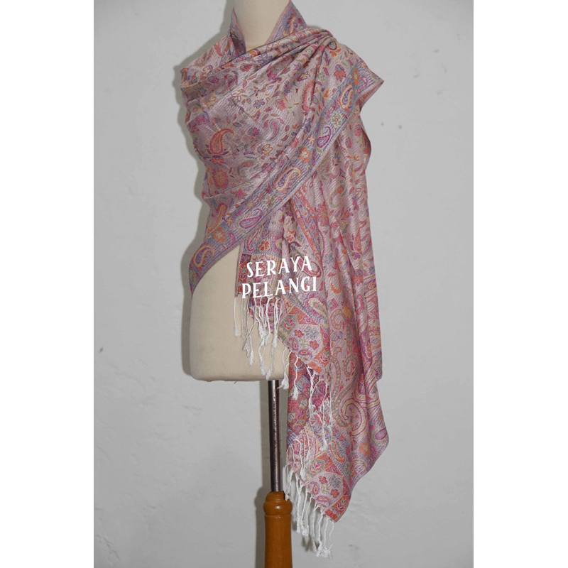Jual Pashmina Motif Keong 44 Selendang Scarf Syal Shawl Pasmina Halus ...
