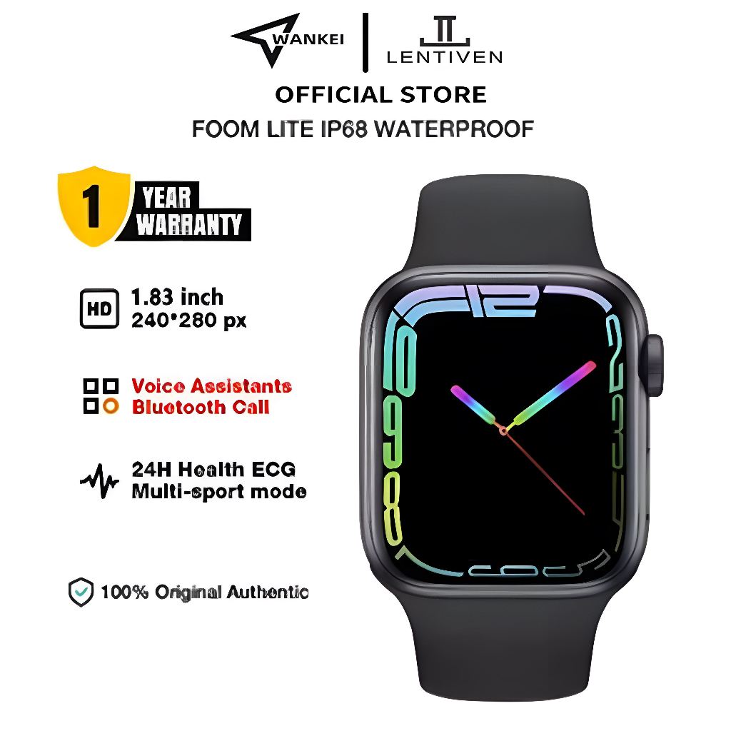 Jual WANKEI LENTIVEN JAM TANGAN SMARTWATCH Double strap bisa Telfon ...