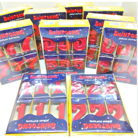 Jual Lilin Angka Ultah Merah / Ulang Tahun Happy Birthday | Shopee ...