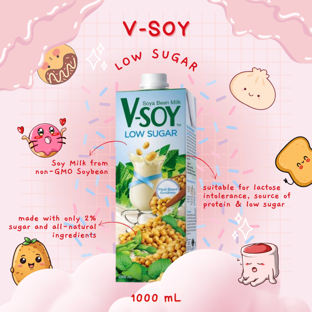 Jual V-soy Susu Kedelai Low Sugar 1 L | Shopee Indonesia
