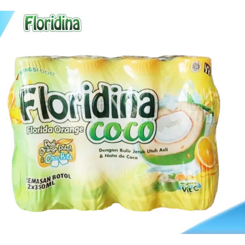 Jual FLORIDINA ORANGE/COCO 350ml 1 pack isi 12 botol | Shopee Indonesia